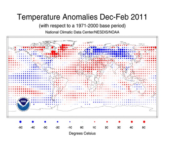 How cold was the past winter?