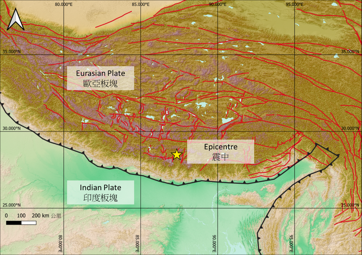 Xizang M7.1 Earthquake on 7 January 2025｜Hong Kong Observatory(HKO ...