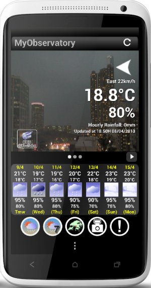 The Hong Kong Observatory won ICT Awards for its mobile app MyObservatory