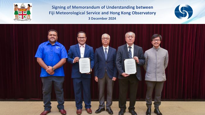 HKO and Fiji Meteorological Service sign MOU to strengthen ...