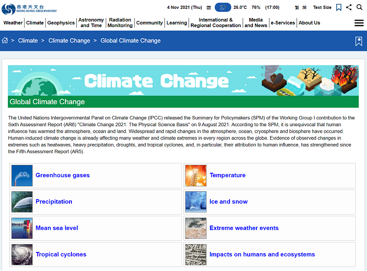 Update of Global Climate Change and Global Climate Projections Webpages ...