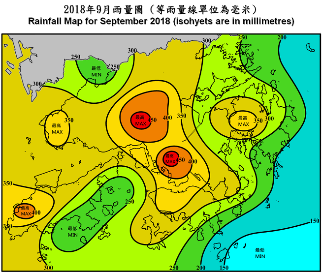 The Weather of September 2018｜Hong Kong Observatory(HKO)｜Monthly ...